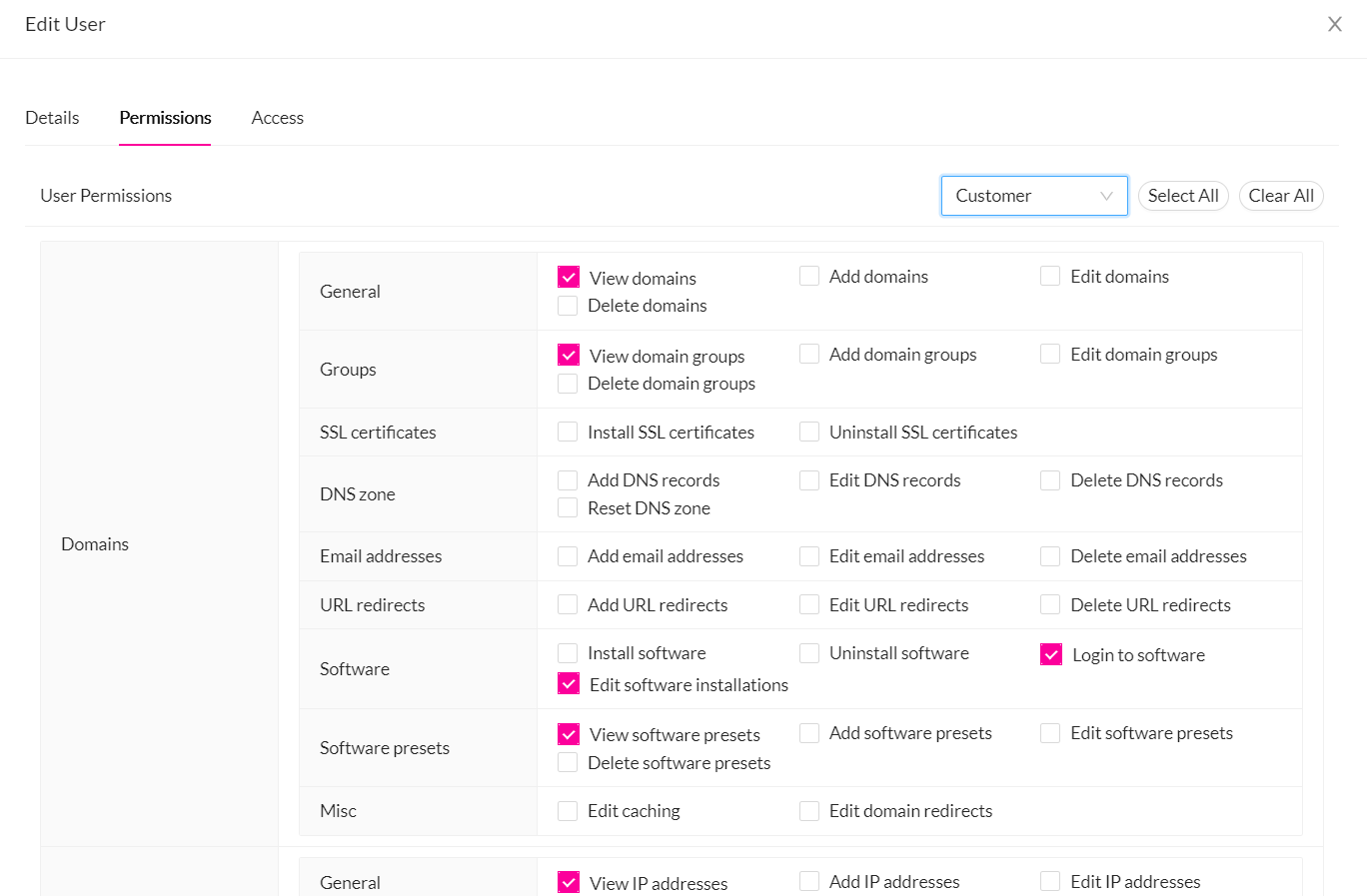 Updated User Permissions System - Priority Prospect